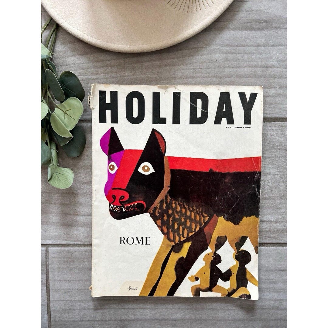 Holiday Magazine Rome April 1960 Abstract Art GOOD CONDITION - Etsy