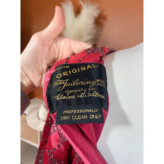 1970s Western Pink Glam Dress By Utah Tailoring Mills… - Gem