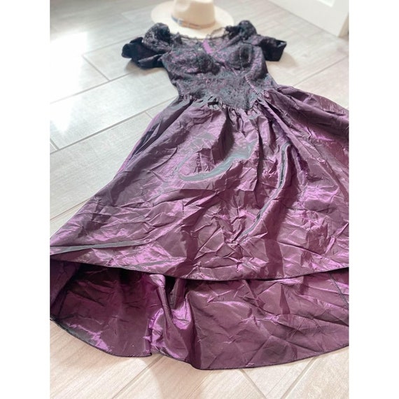 Alfred Angelo 1980s Dark Lilith High Low Gothic Prom … - Gem