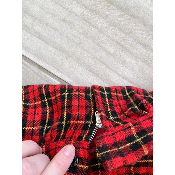Vintage 1960s Plaid Red Mini Tartan Skirt - Gem