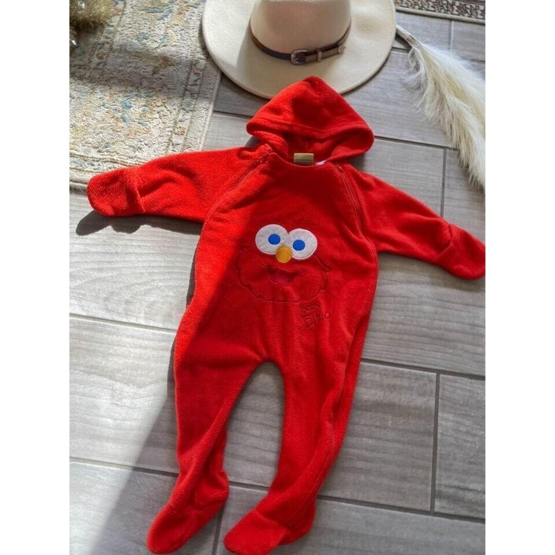 Vintage Sesame Street Elmo One Piece Fleece Bodysuit - Etsy