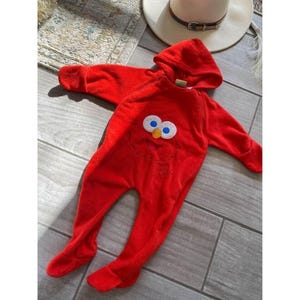 Vintage Sesame Street Elmo One Piece Fleece Bodysuit - Etsy