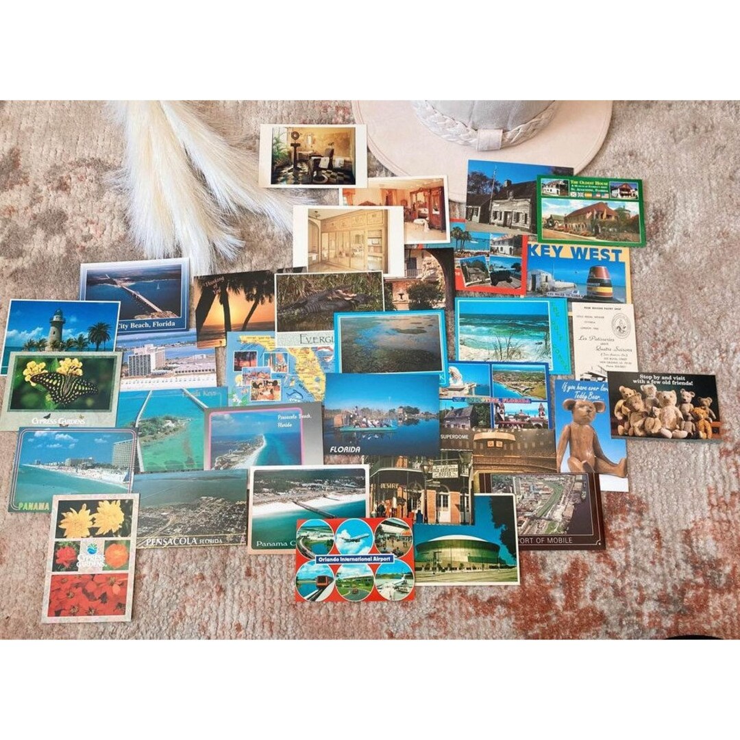 Vintage Gulf Coast + Florida Tourist Post Cards Retro Lot - Etsy