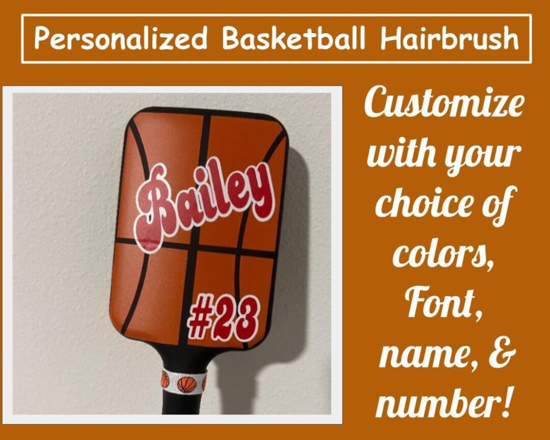 Basketball Sports Brush- Personalized! - Etsy