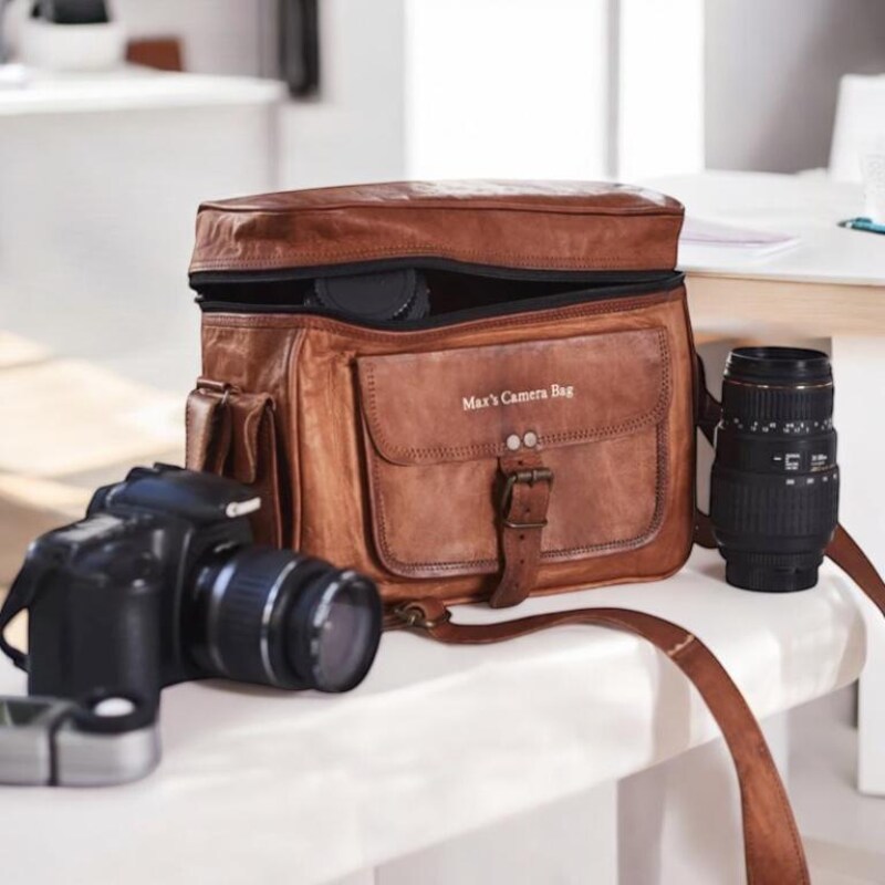 Leather Camera Bag - Etsy