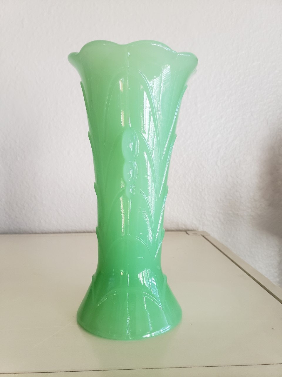 Beautiful Vintage Art Deco Jadeite Jadite Vase Jade-ite Vase - Etsy