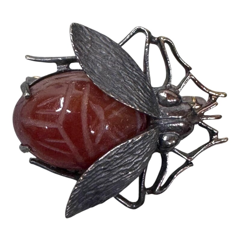 Carnelian Brooch - Etsy