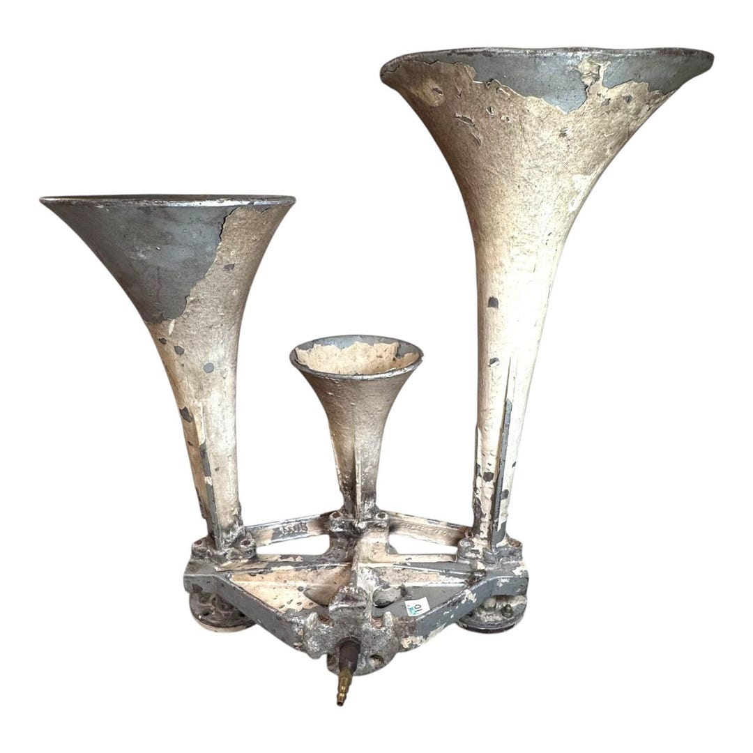 Leslie Trio 3 Tone Air Horn Industrial Steam Punk Supertyfon Locomotive ...