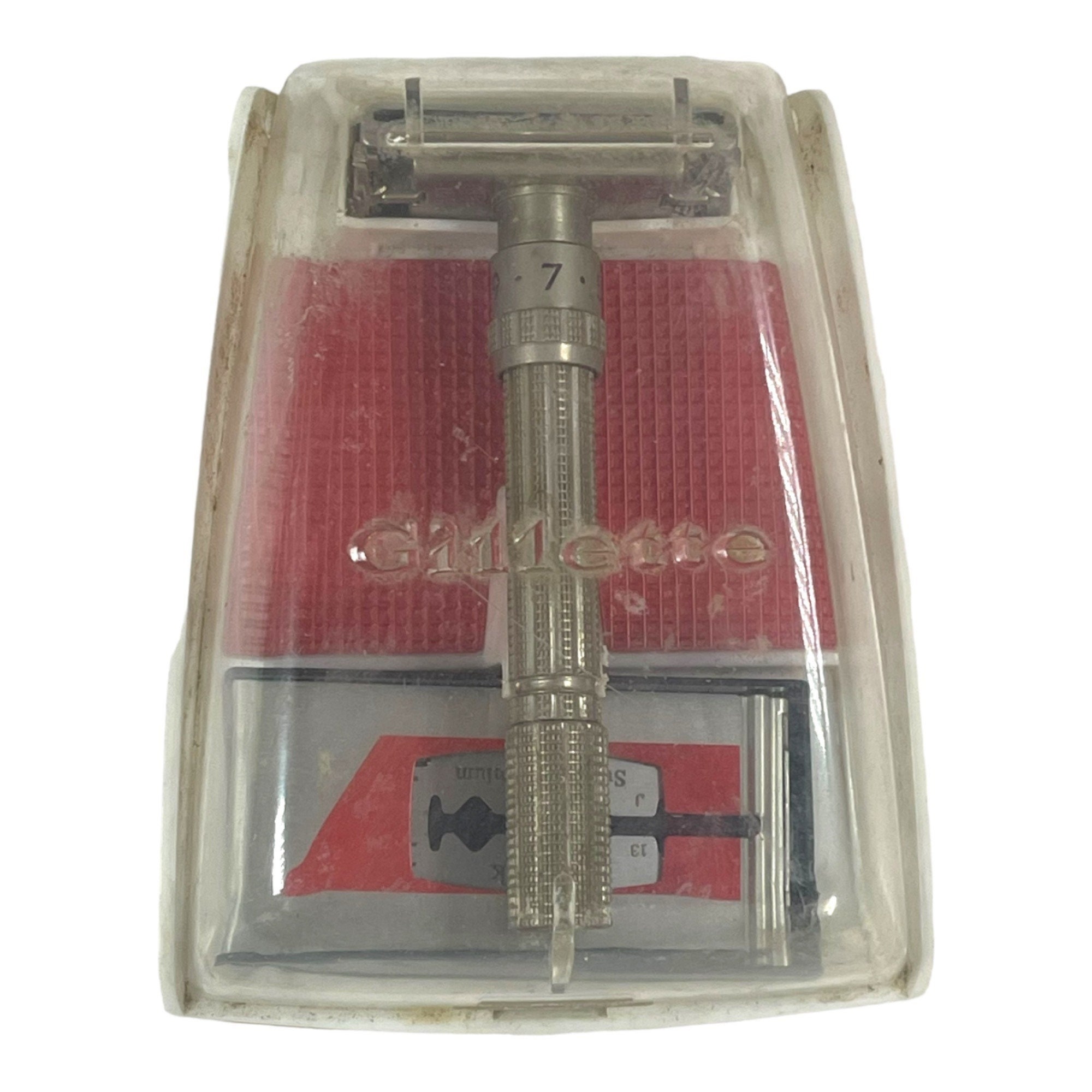 1962 Gillette Slim Adjustable Safety Razor Set Schick Super Chromium ...