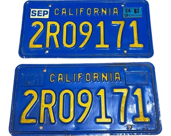 1987 License Plate - Etsy