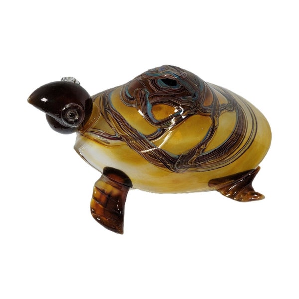 Amber Glass Turtle - Etsy