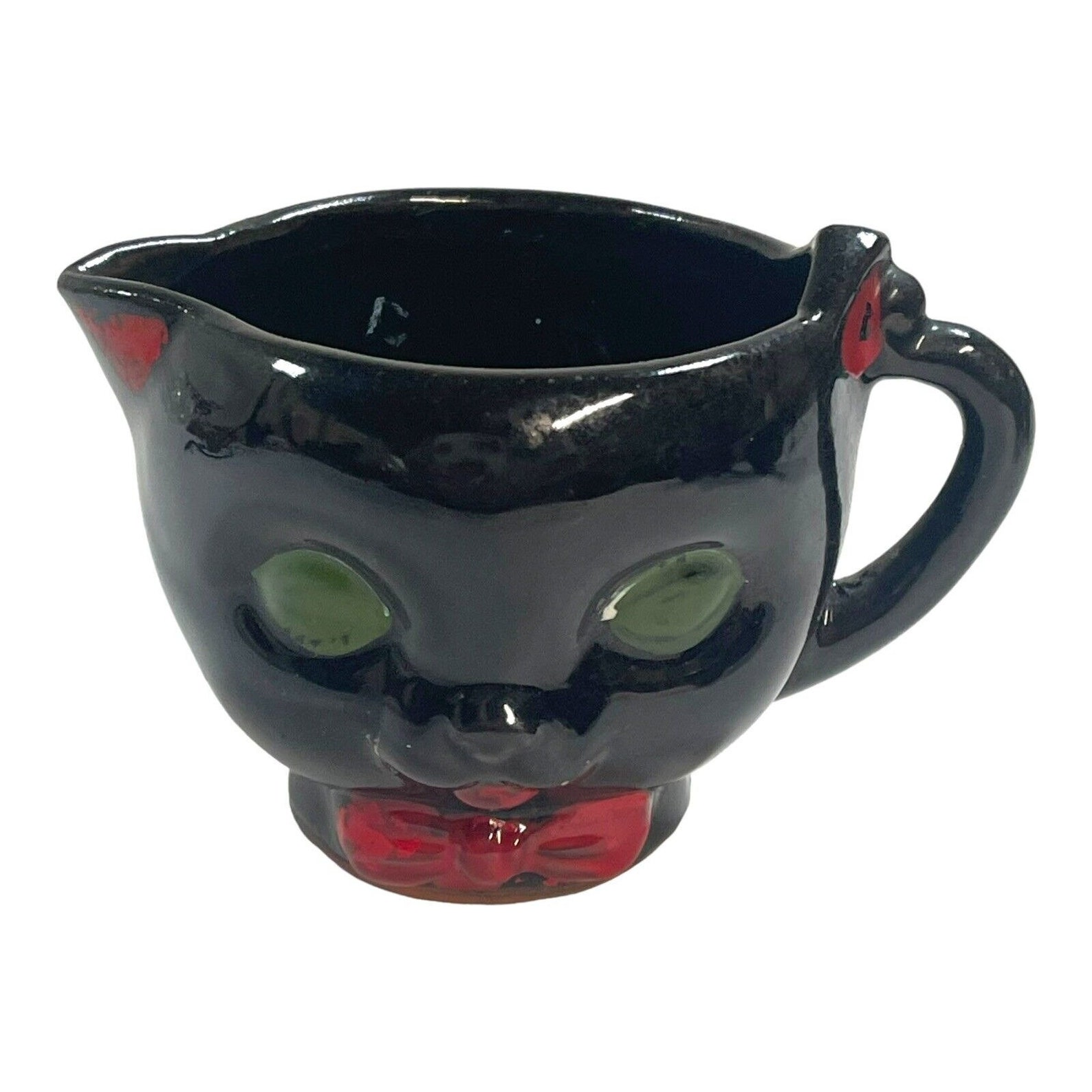 Shafford Japan Black Cat RED Bow Measuring Cups Set Redware Vintage ...