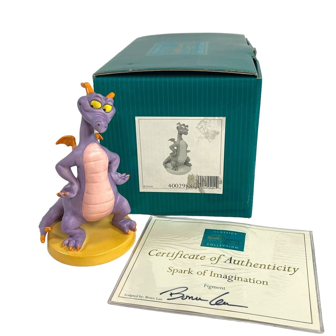 WDCC Walt Disney Classics Figment Spark of Imagination 5 Tall W/ COA ...