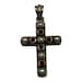 Sterling Silver Nicky Butler Cross Pendant Garnet and Pearl Made in ...