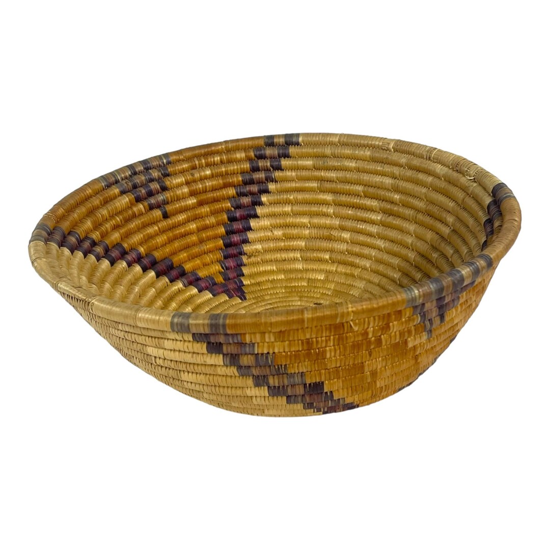 Handwoven Wolof Senegal West Africa Coiled Basket Centerpiece Decor ...