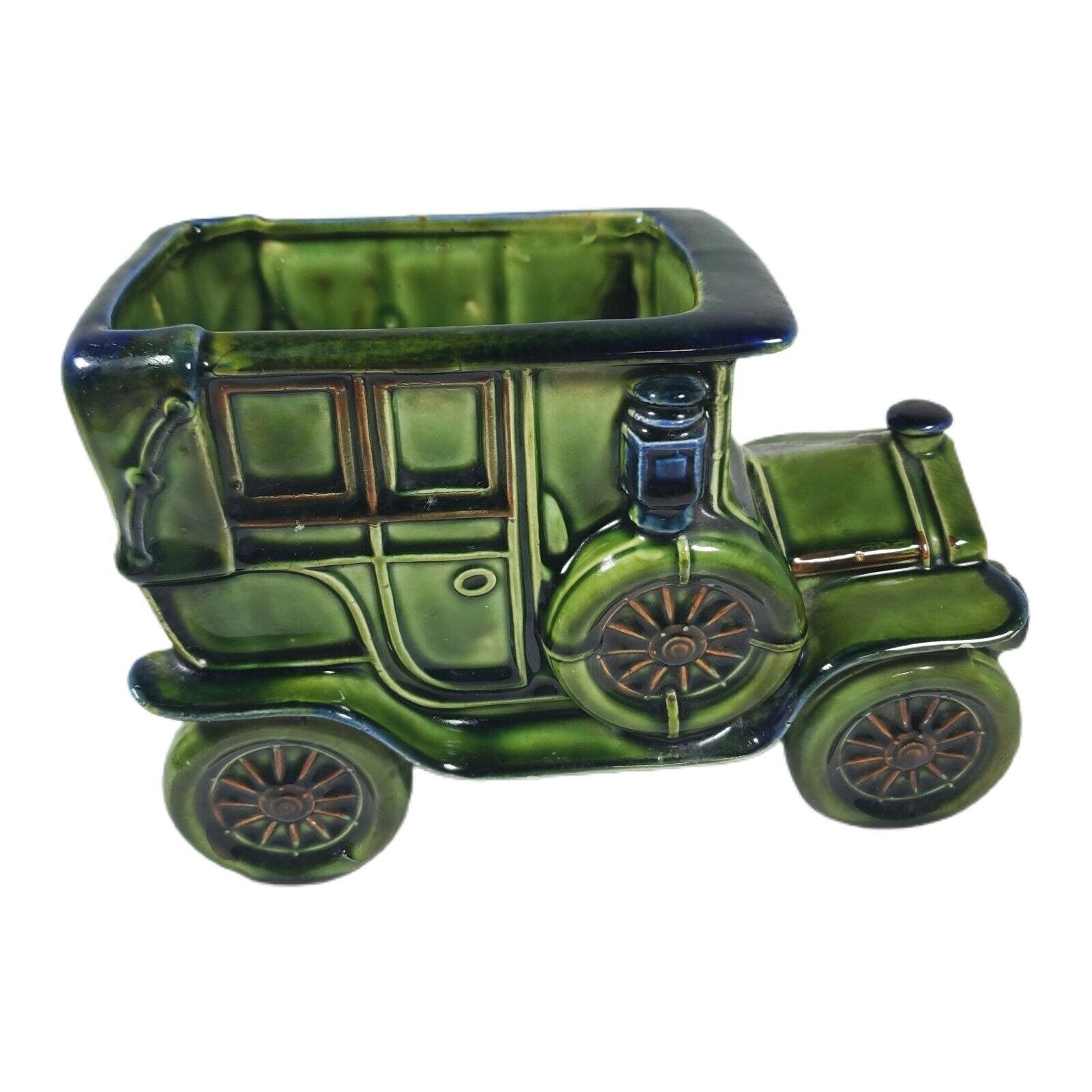 Vintage RELPO 5786 Antique Classic Car Ceramic Planter Blue - Etsy