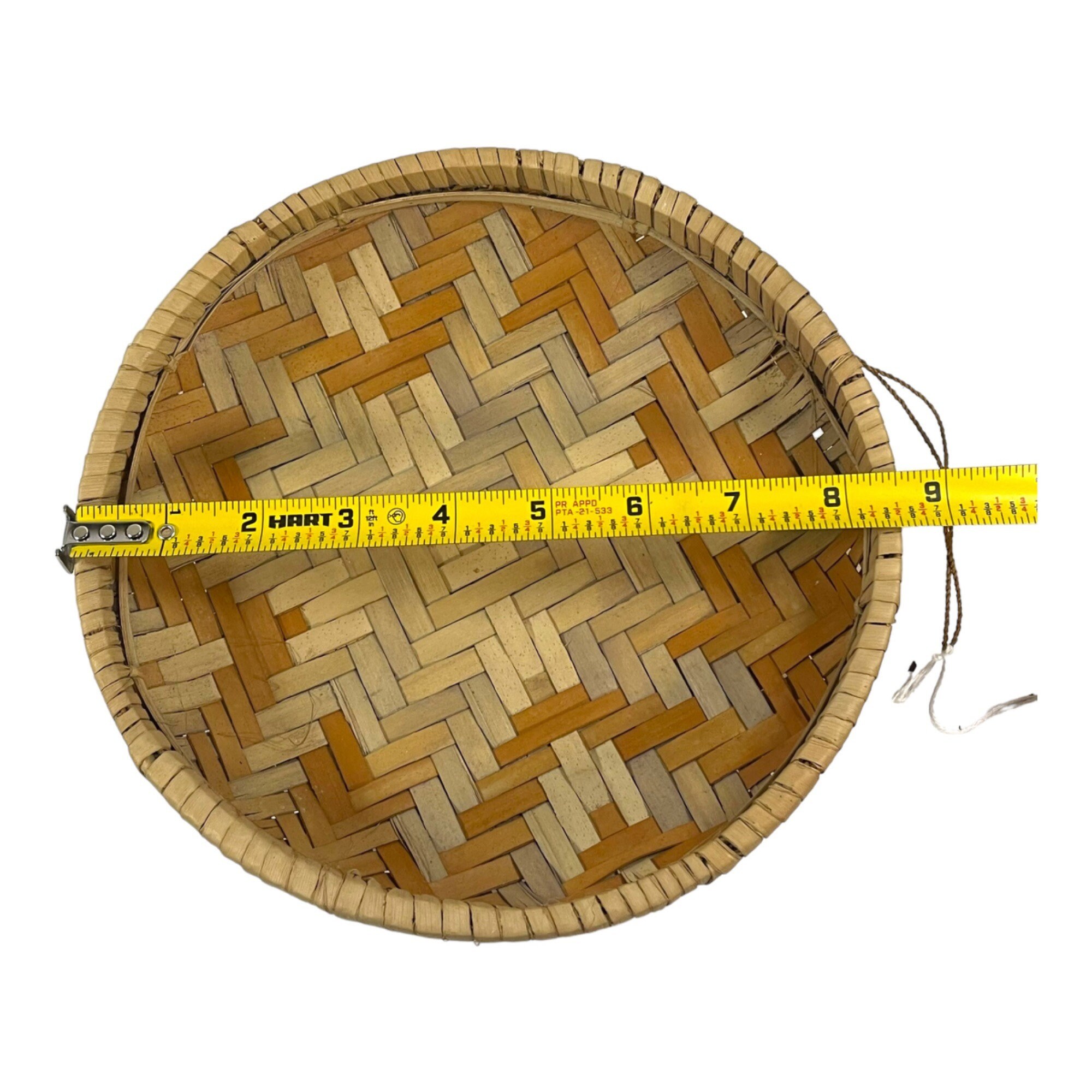 Basket African Winnowing Woven Reed Tray Kenya 8.5" Serving Centerpiece ...