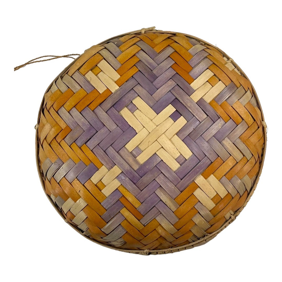 Basket African Winnowing Woven Reed Tray Kenya 8.5" Serving Centerpiece ...