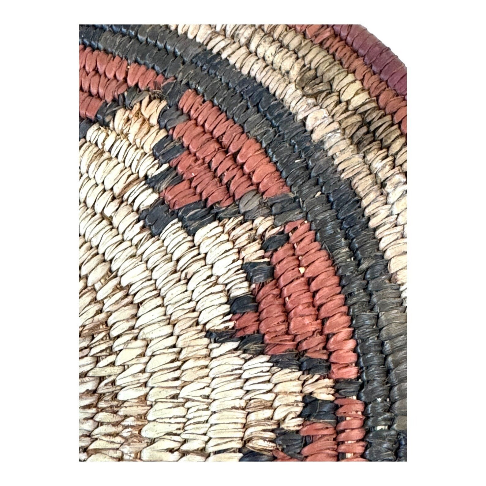 Handwoven Navajo Native American Sunburst Flat Wedding Basket Wall Art ...