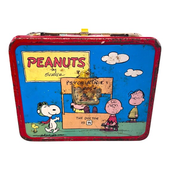 Vintage 1958 Peanuts Snoopy Lucy Lunchbox Featuring C… - Gem