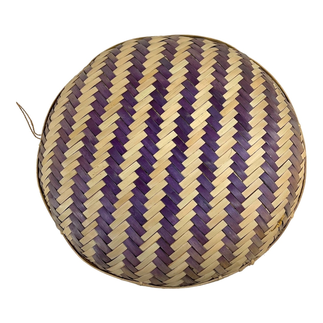 Basket African Winnowing Woven Reed Tray Kenya 11.5" Centerpiece Fruit ...