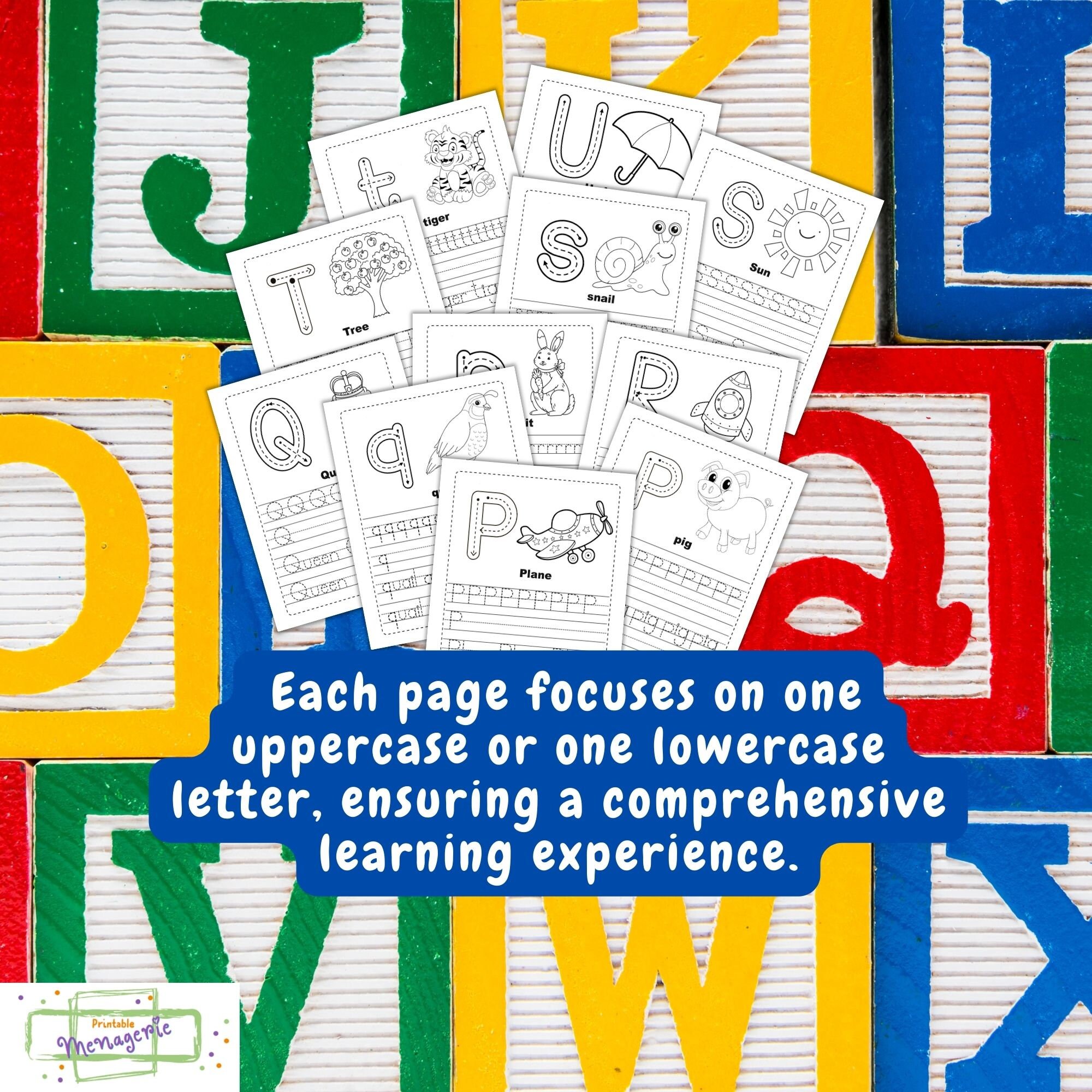 ABC Preschool Writing and Coloring Bundle Alphabet Practice Writing ...