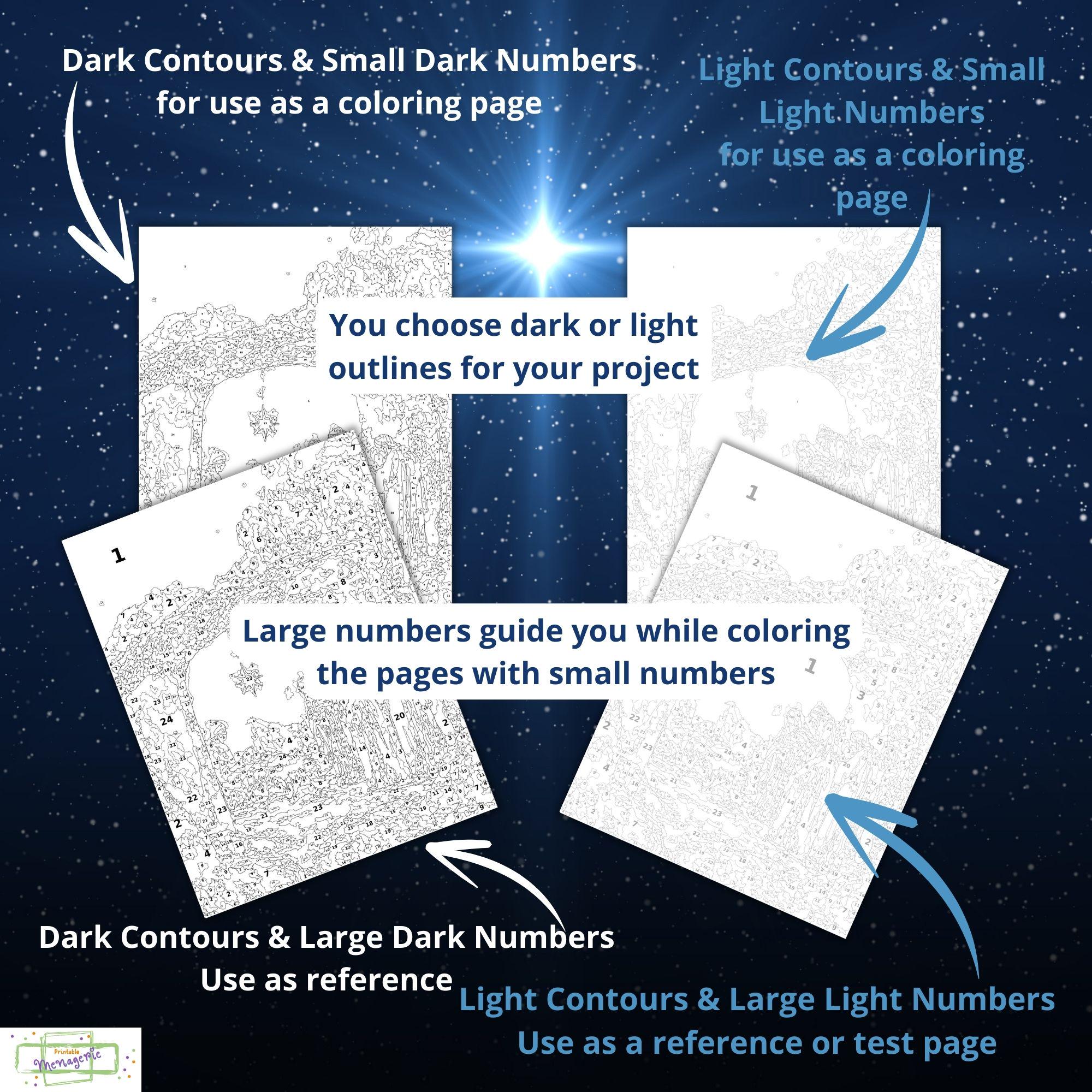 Color by Number – Nativity Bundle 1 – INSTANT DOWNLOAD – Personal Use ...