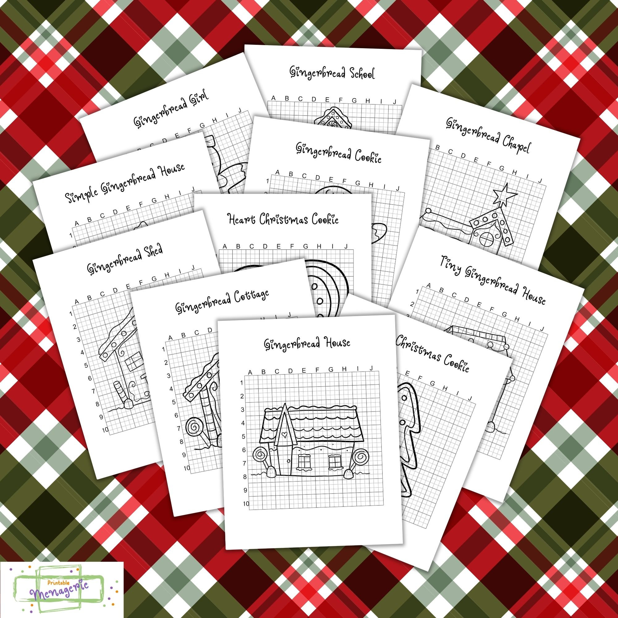 Learn How to Draw Using Grids Christmas and Winter Theme 115 Drawings ...