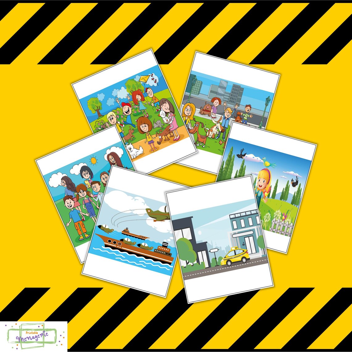 Spot the Differences Picture Game Activity Printable Boredom Buster Car ...