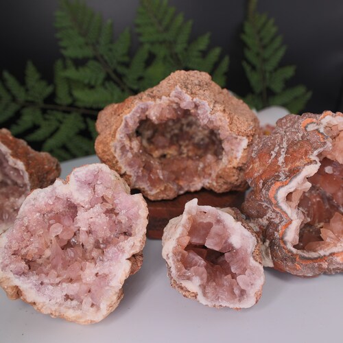 Pink Agate Geode Geode Pink Geode Crystal Brazilian Agate - Etsy