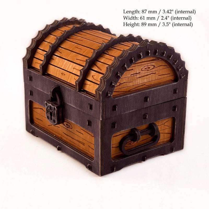 Wooden Treasure Chest - Etsy