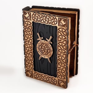 Viking Book Box Plan. 3mm, 1/8 Inch (3.175mm), 3.6mm, 4mm, 4.5mm. Laser ...