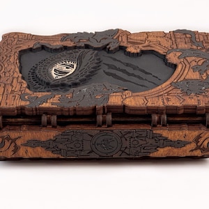 Dragon Book Box Plan. 3mm, 1/8inch (3.175mm), 3.6mm, 4mm, 4.5mm. Laser ...