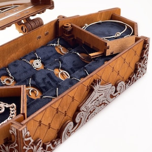 Jewelry Box Plan. Laser Cut Files SVG, PDF, CDR. Digital Product. You ...