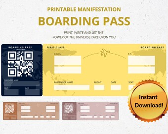 Board Pass Template - Etsy