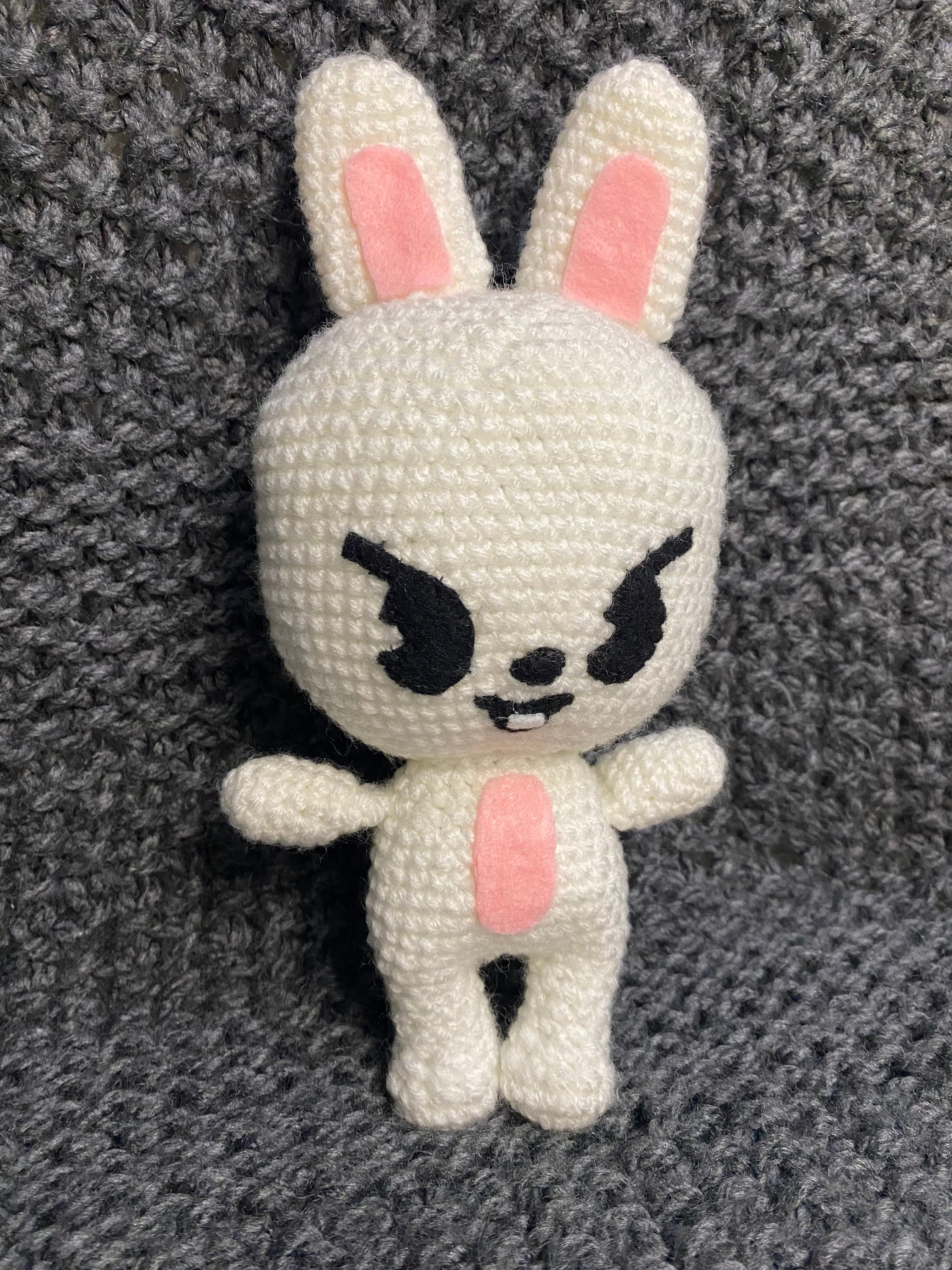 Angry Bunny Crochet Amigurumi Plush skzoo Inspired - Etsy