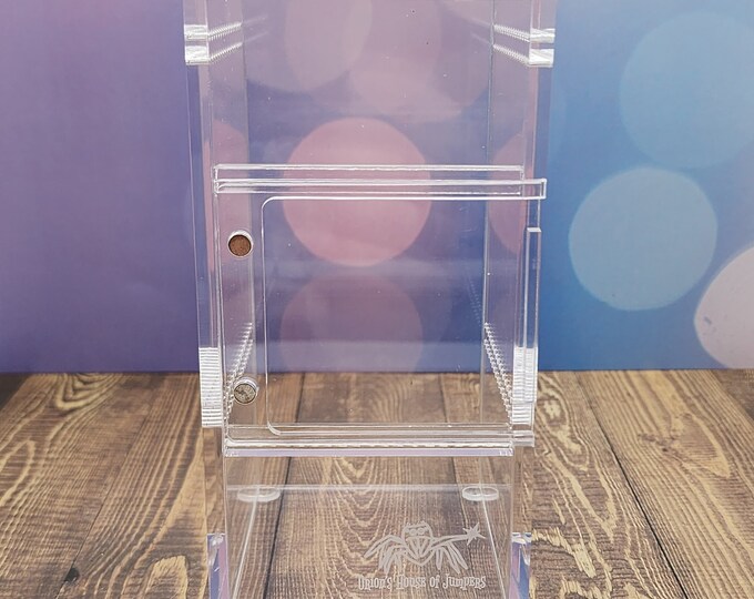 OPEN BOX Front Opening Acrylic Jumping/arboreal Spider Enclosure 3x3x6 ...