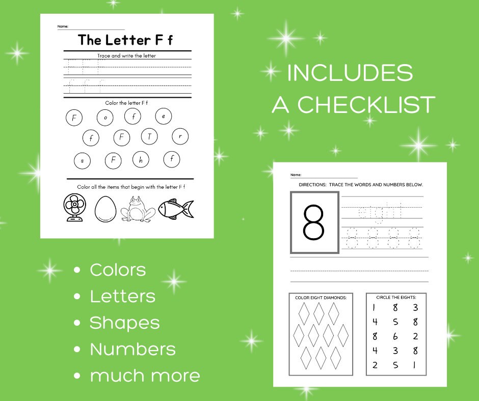 Get Ready for Kindergarten Worksheets Worksheets for Preschoolers ...