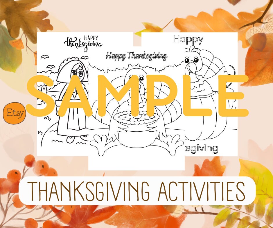 Thanksgiving Activity Pages Thanksgiving Coloring Pages Thanksgiving ...