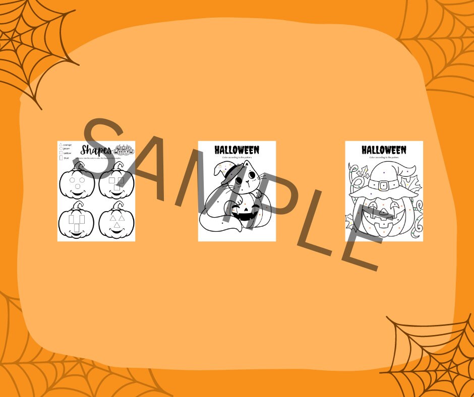 Halloween Printables for Preschoolers and Kindergarteners INSTANT ...