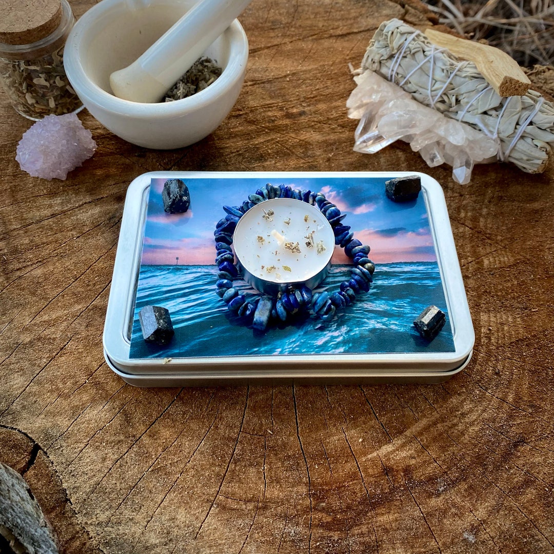 Sea of Protection Pocket Ritual Crystal Kit - Etsy