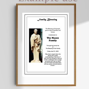 St Joseph Family Blessing | Bring the Blessing of the Patron Saint of ...