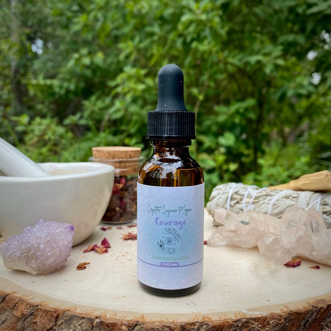 Courage Crystal Elixir: Special Mind Meld Elixir Bravery - Etsy