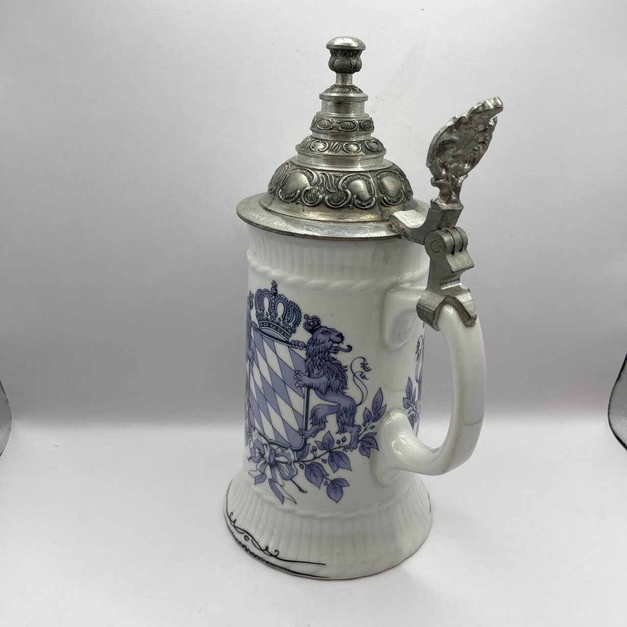 Vintage Porcelain Beer Stein With Lid 0.7 L. Germany. 1783 - Etsy