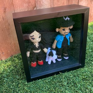 Custom Couples Crochet Shadow Box - Etsy