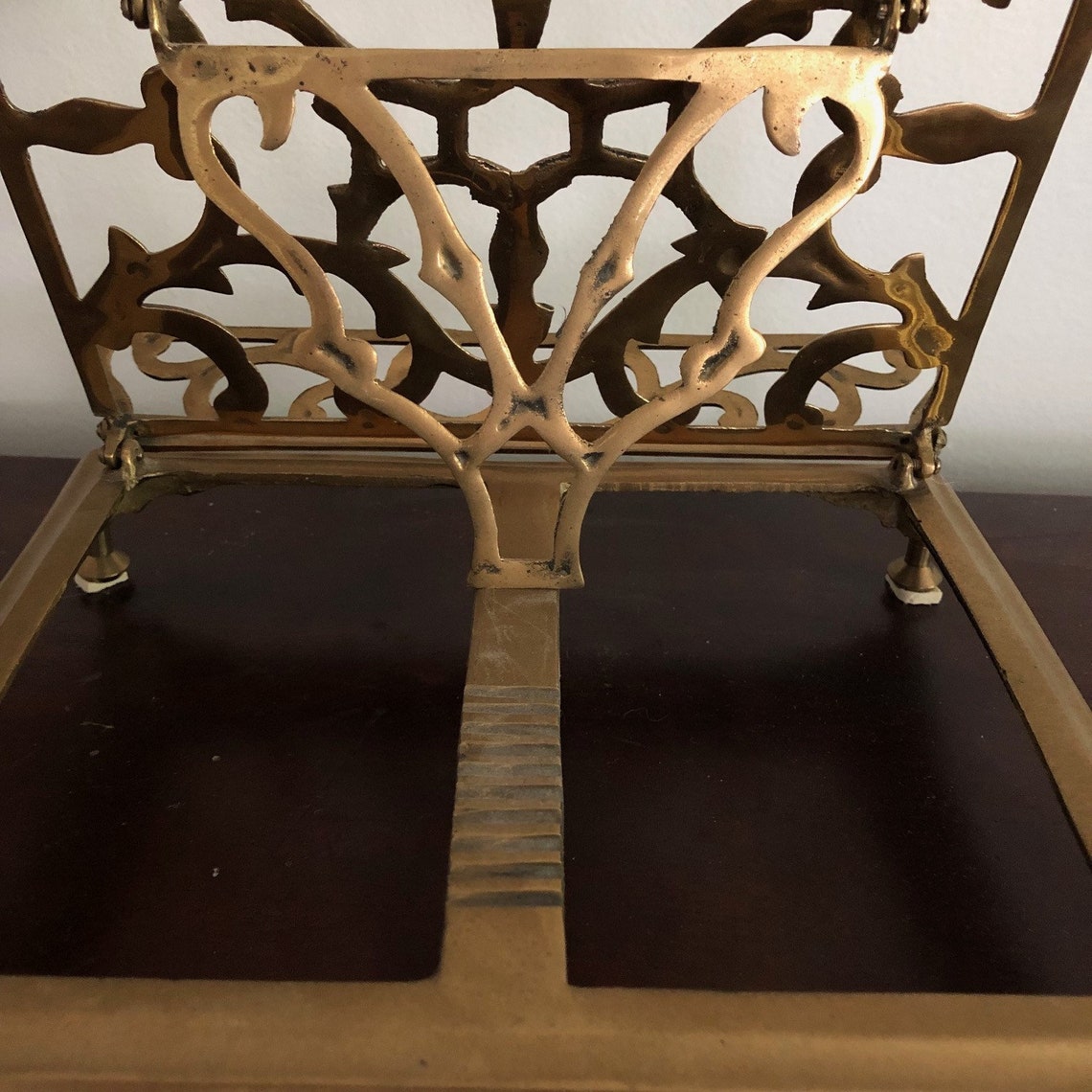 Vintage Brass Book Display Stand - Etsy Canada