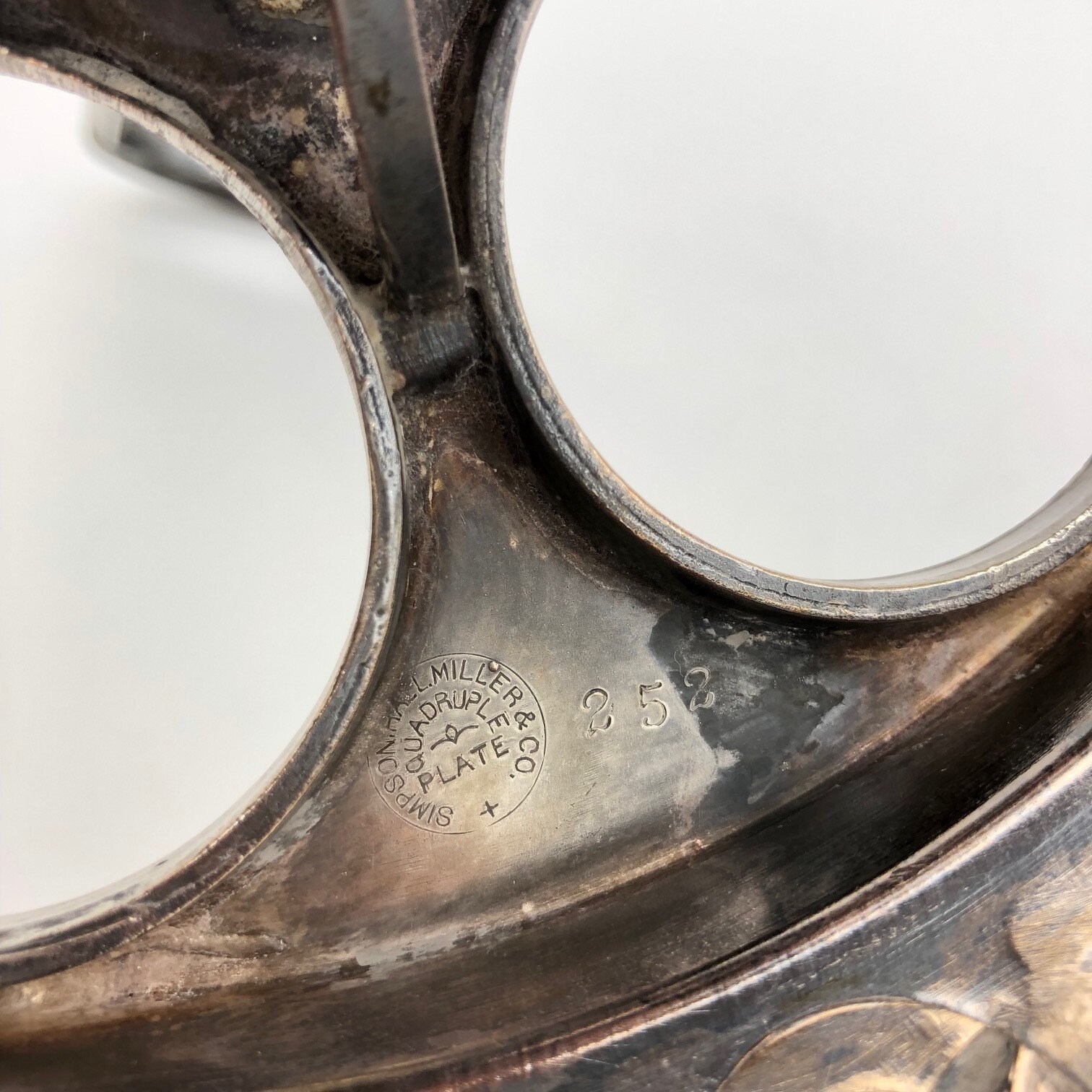 RARE LARGE Antique Condiment Cruet Set With Owl Accent by Simpson, Hall ...