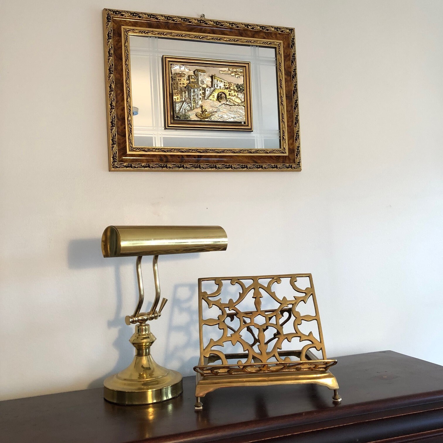 Vintage Brass Book Display Stand - Etsy Canada