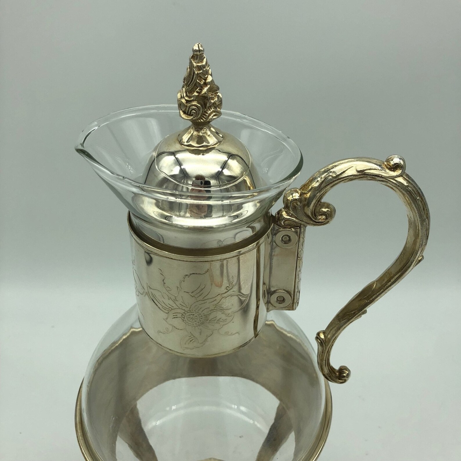 Vintage Silver Plated Coffee Carafe on Stand - Etsy