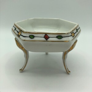 Antique Nippon Hand Painted Porcelain Footed Dish - Made in Japan - Etsy